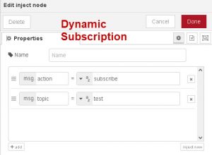 Working With MQTT Dynamic Connections-Node-Red