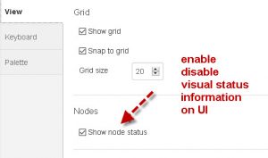 How to the Node Red Status Node