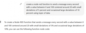 Using ChatGPT to write Node-Red Code
