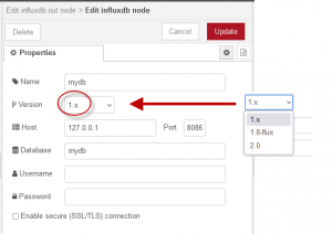 Using Node-Red with Influxdb
