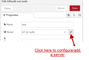 Using Node-Red with Influxdb