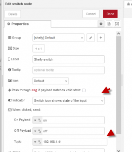 Using Dashboard Switches with Command Feedback - Steves Node-Red Guide